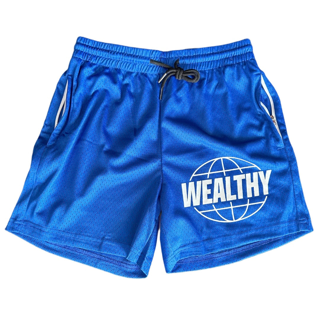 Wealthy Shorts (Royal Blue/White) – The Wealthy Store