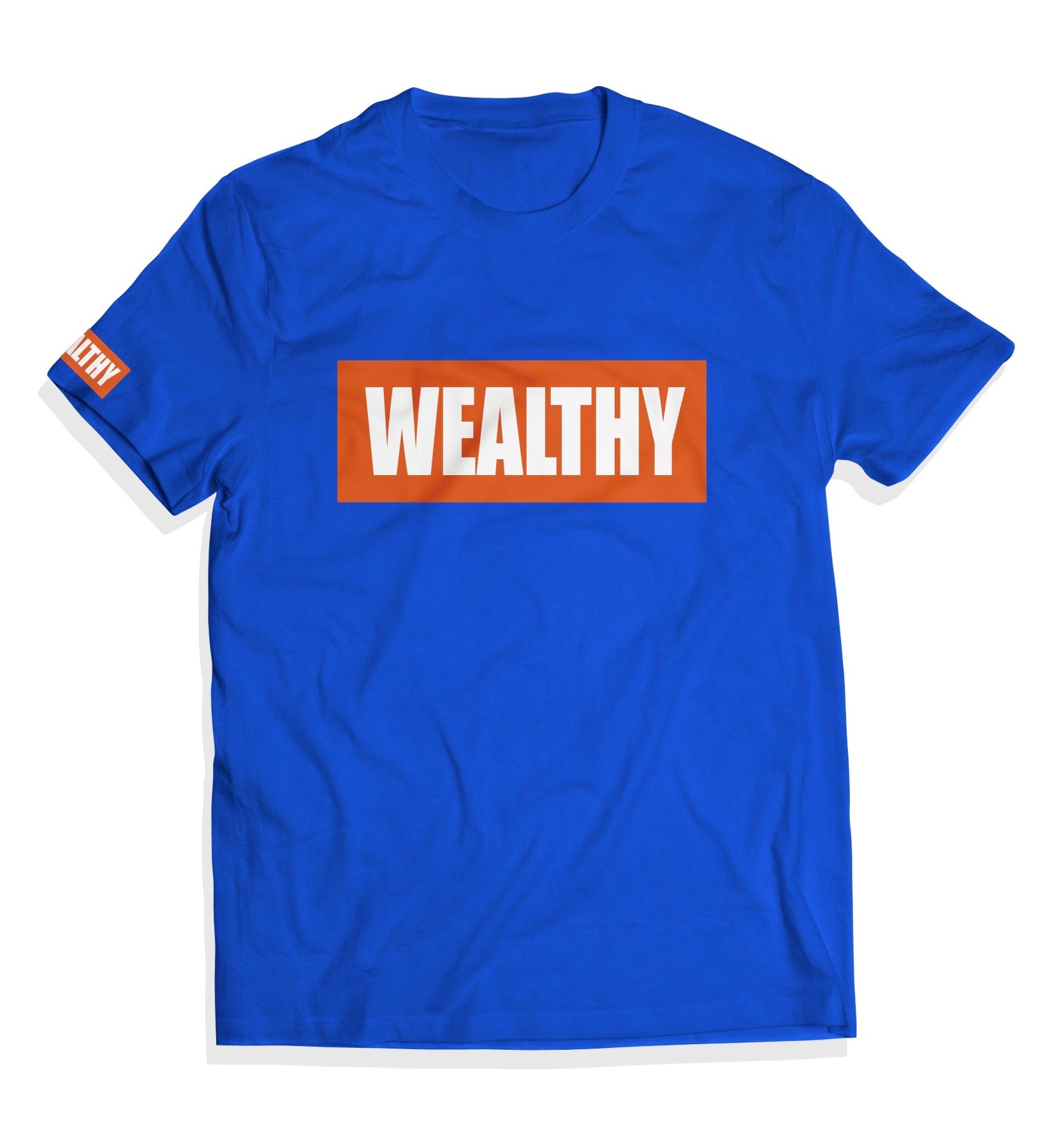 Wealthy Tee (Blue/Orange/White) – The Wealthy Store